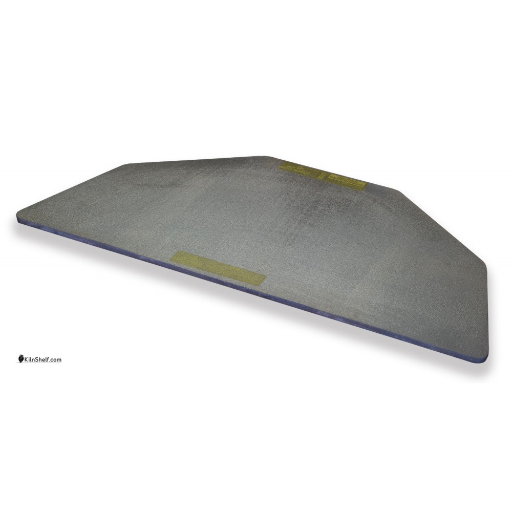21-inch x 10.5-inch x 5-16-inch Half 10-Sided Advancer Kiln Shelf