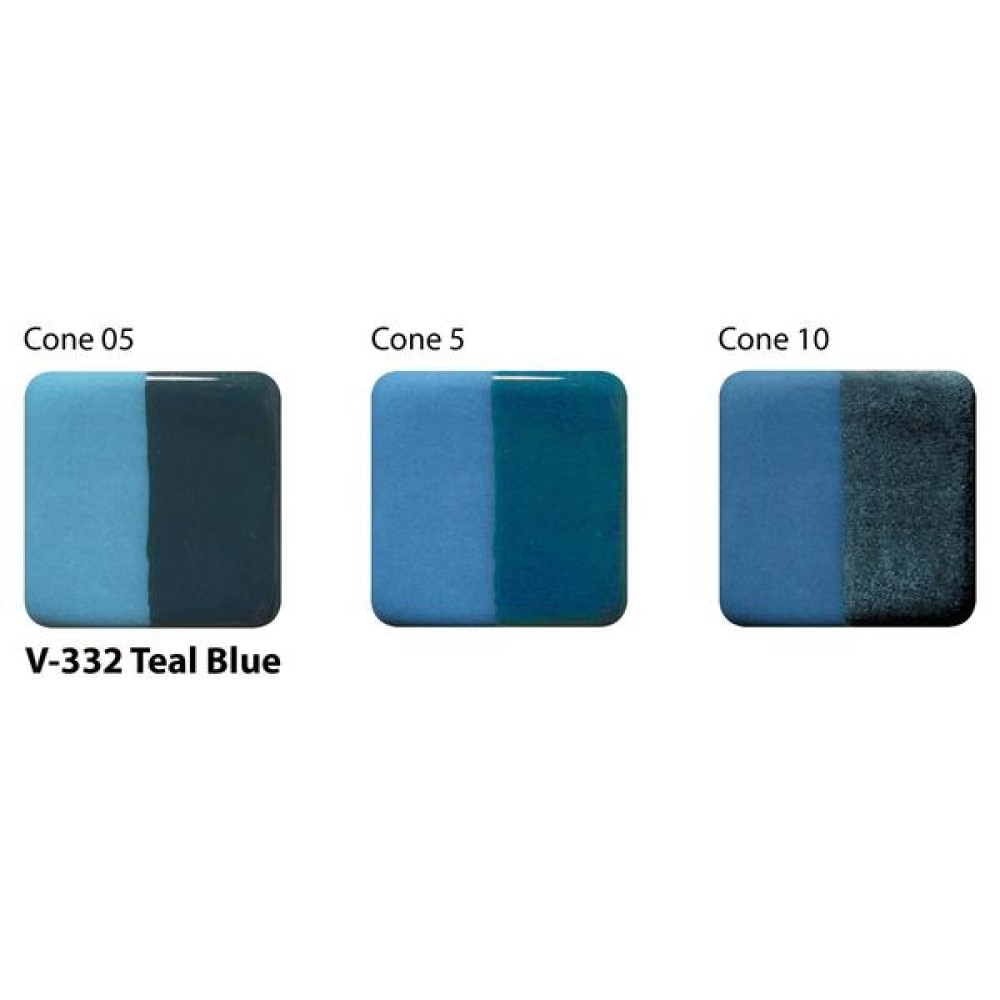 V-332 Teal Blue - 16oz Amaco Velvet Underglaze