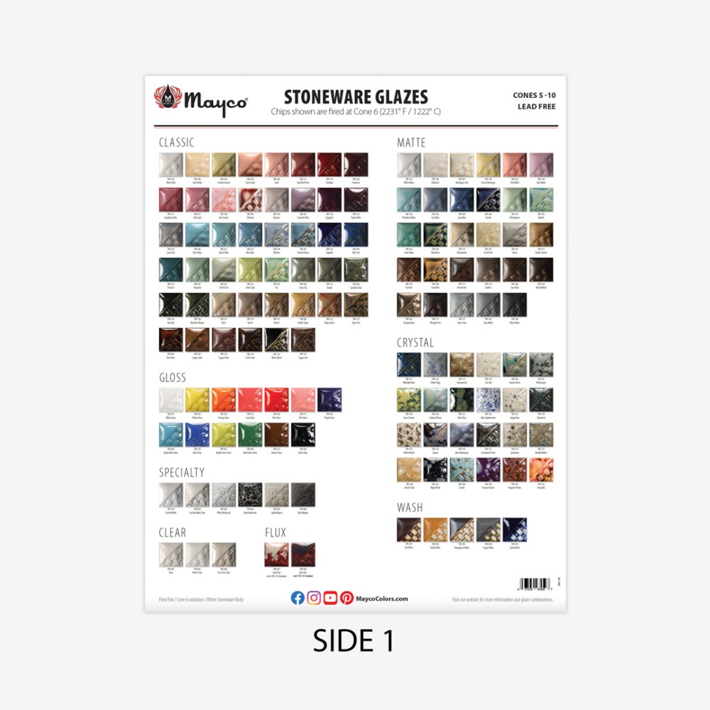Mayco Stoneware Glaze Color Poster