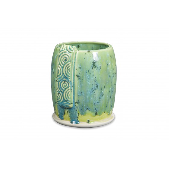 SW-108 Green Tea Over SW-148 Lime Shower Stoneware Combination