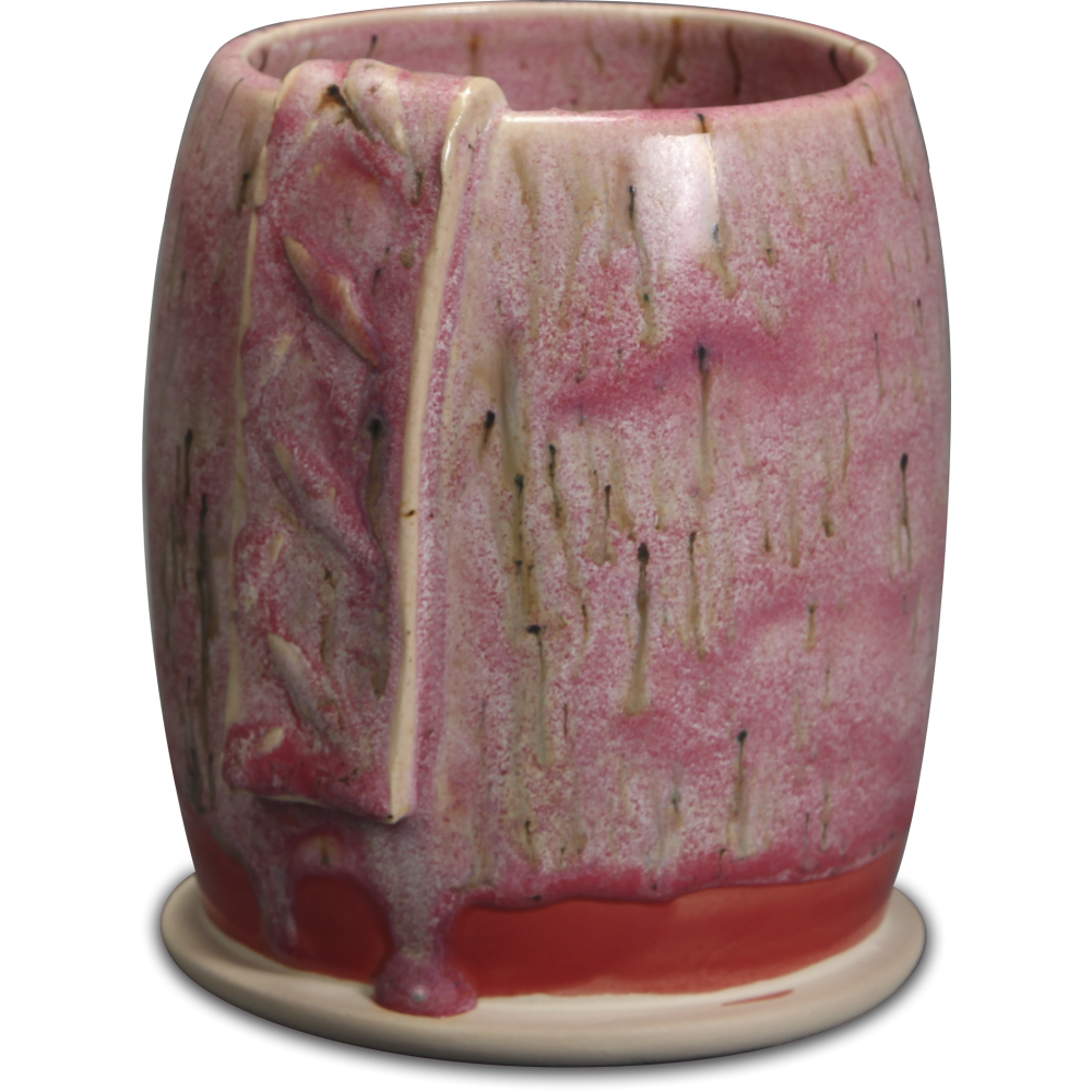 SW-177 Raspberry Over SW-155 Shipwreck Stoneware Combination