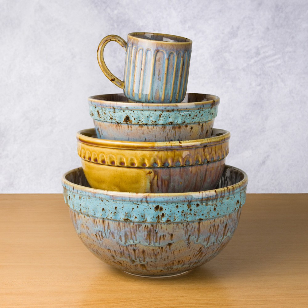 SB159 Ready to Paint, Stoneware Bisque Fluted Cup - Case of 6 by Mayco ...