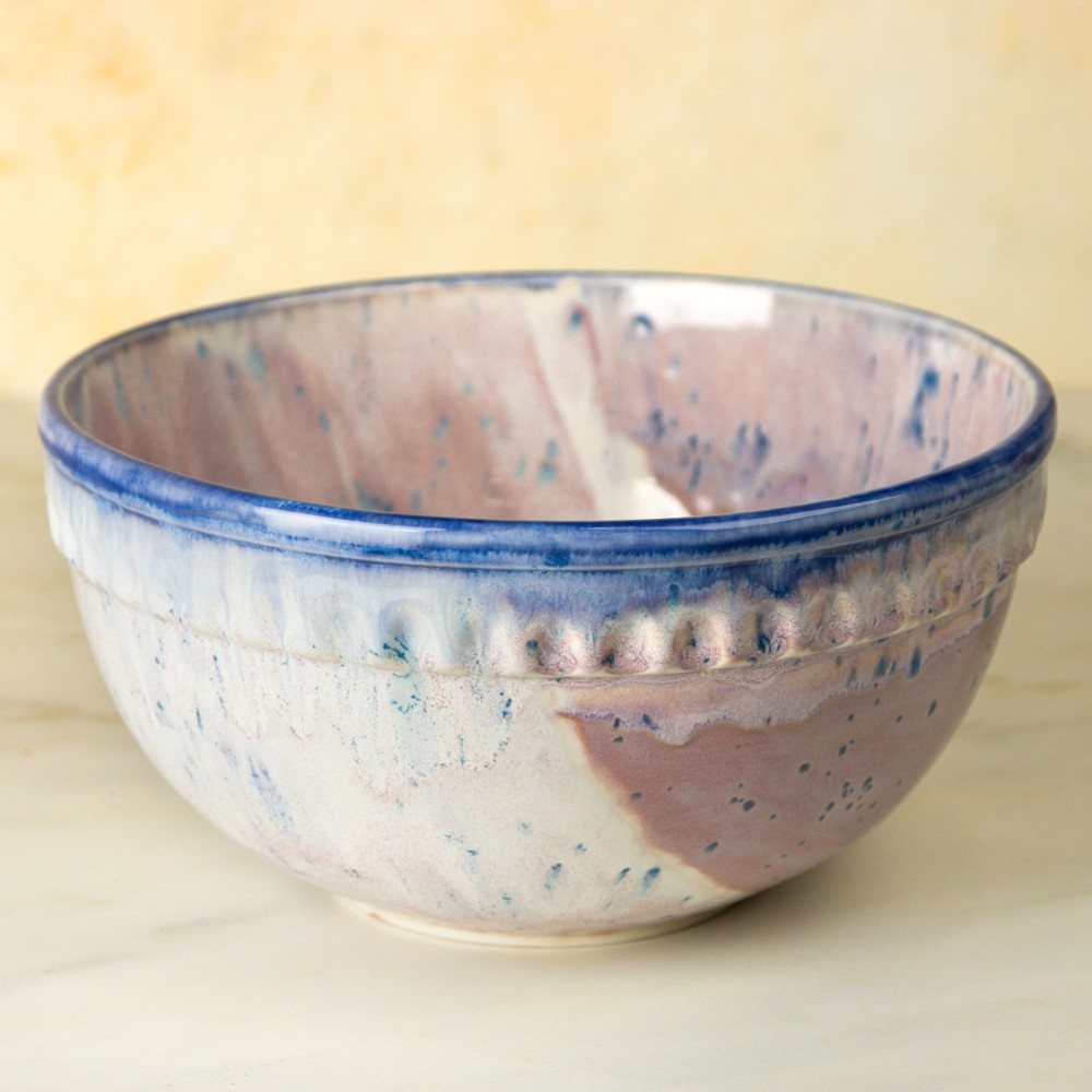 SB161 Ready to Paint, Stoneware Bisque Medium Vintage Mixing Bowl by ...