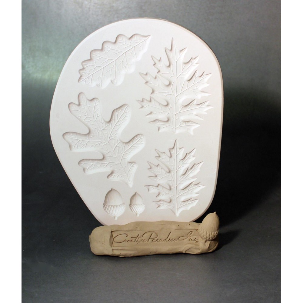 Oak Leaf Sprig for Hand Building 4 - 5.25